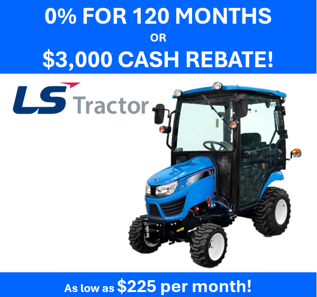 LS Tractor MT125 Sub-Compact Tractor WITH CAB AND LOADER - 24.7 HP (22