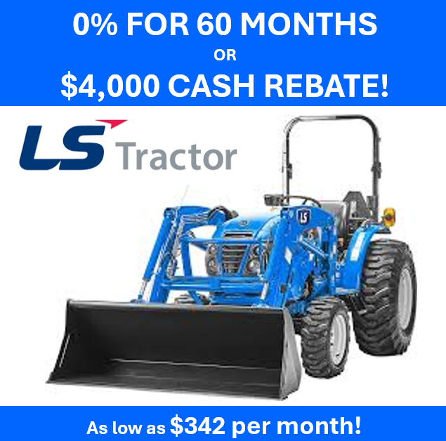 LS Tractor MT232HE Compact Tractor WITH LOADER & BACKHOE- 31.7 HP (190
